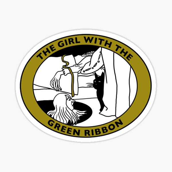 ""The Girl with the Green Ribbon"" Sticker for Sale by motelgemini ...