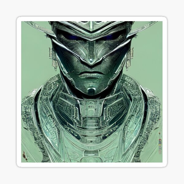 "Cyborg Ronin" Sticker for Sale by InterstellrBot | Redbubble
