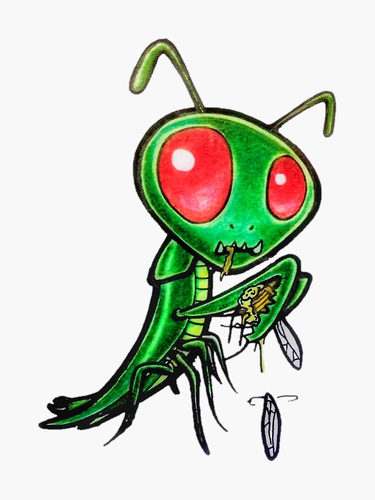 "Mantis" Sticker for Sale by Mrtravicimo | Redbubble