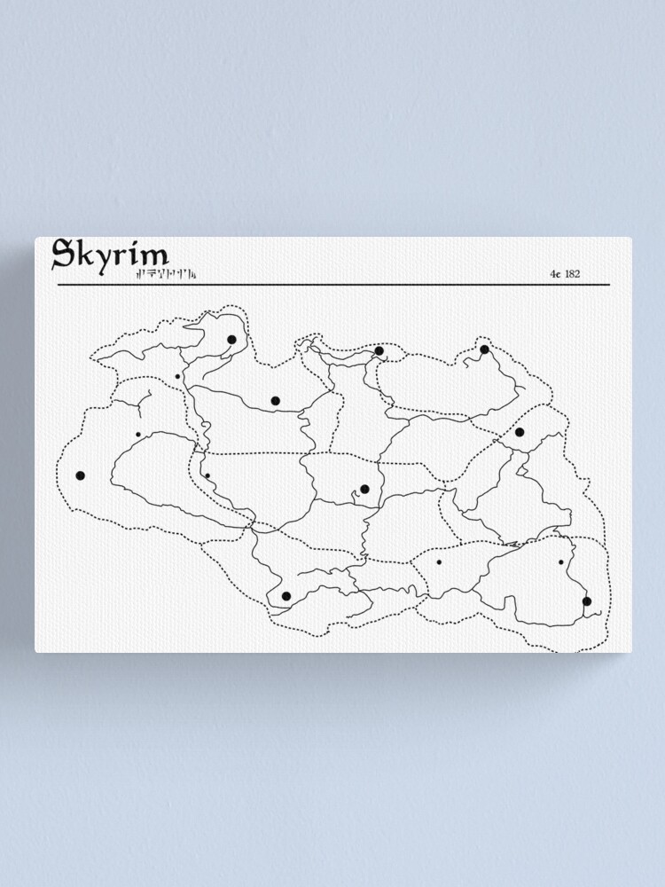 "skyrim map, paths and cities | fantasy scrolls elder online rpg ...