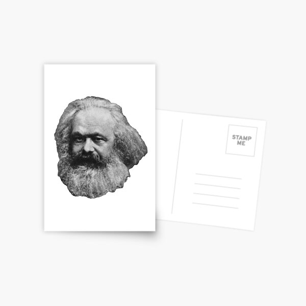 "Karl Marx Floating Head" Postcard for Sale by GodsAutopsy | Redbubble