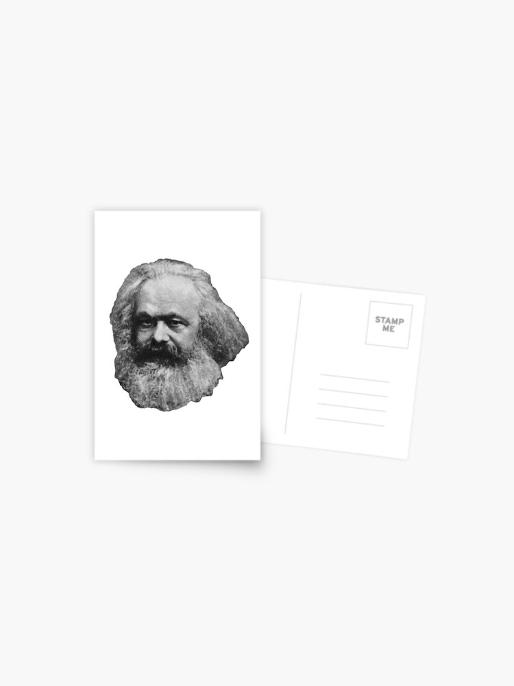 "Karl Marx Floating Head" Postcard for Sale by GodsAutopsy | Redbubble