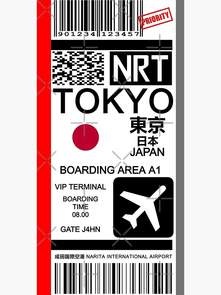 "Tokyo Japan travel ticket" Poster for Sale by JDWalkerco | Redbubble