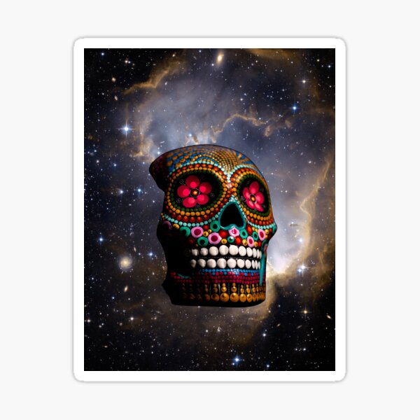 "Skull Poster Various Background" Sticker for Sale by Tann61 | Redbubble