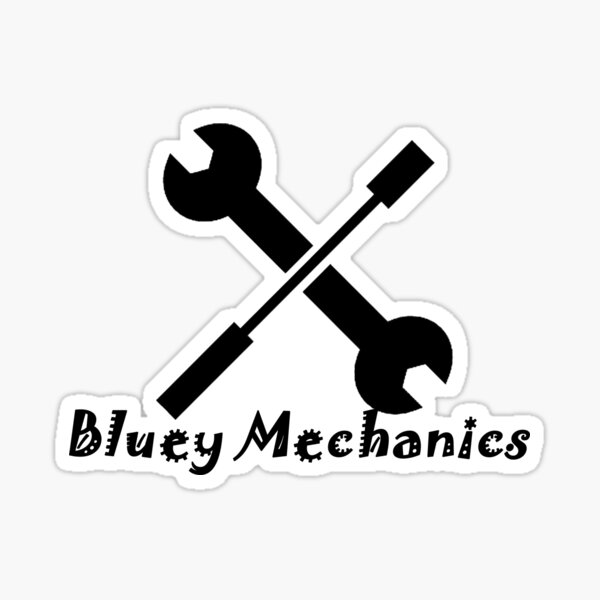 "Bluey Mechanics Stickers" Sticker for Sale by wiam93 | Redbubble