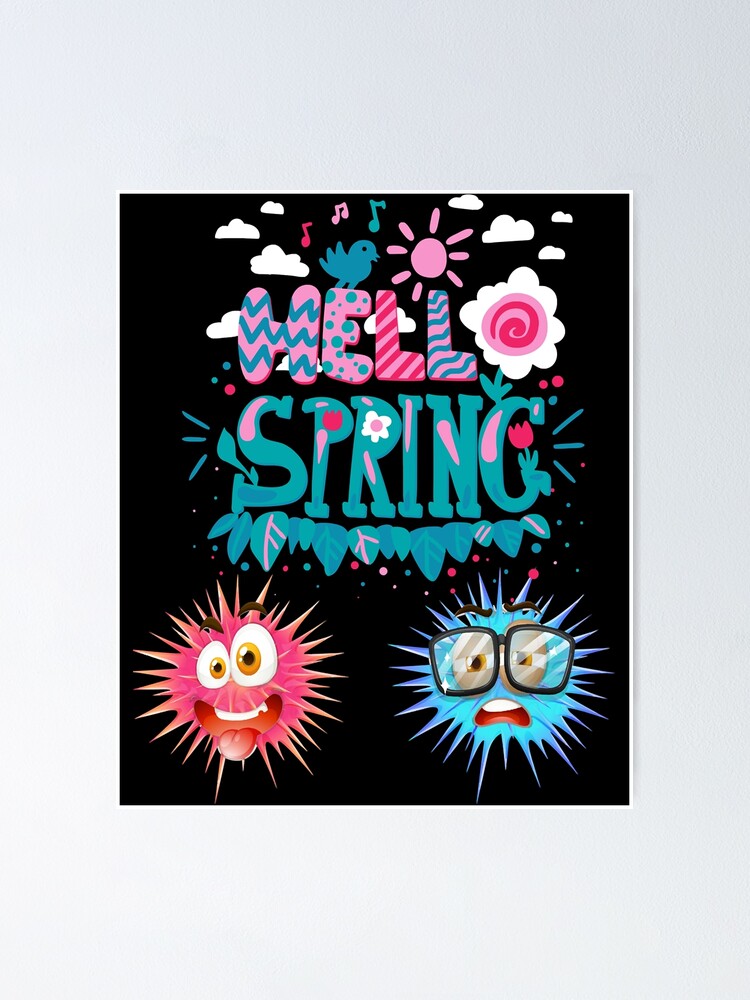 "hello spring quote-soot sprite-colorful soot spirit - cute kawaii soot ...