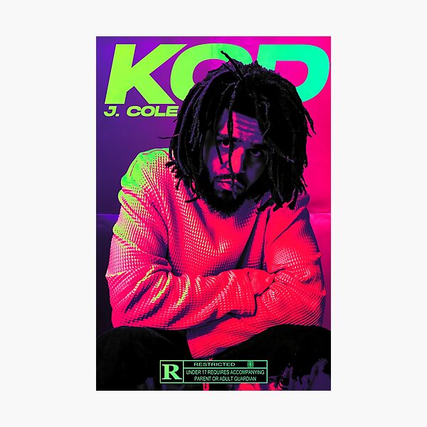 "J. Cole 'KOD' Neon" Photographic Print for Sale by phaselynsylphs ...