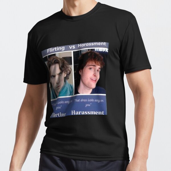 Jerma X Dream Face Reveal Flirting Vs Harassment Meme Active T Shirt For Sale By Michaalec