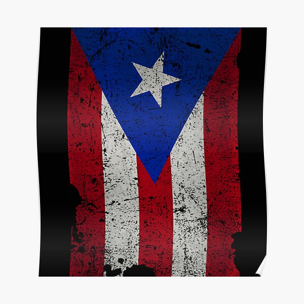 "Puerto rico flag Distressed" Poster for Sale by plonco71 | Redbubble