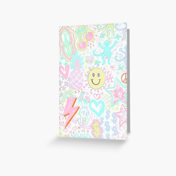 "Preppy Drawing " Greeting Card for Sale by preppy-designzz | Redbubble