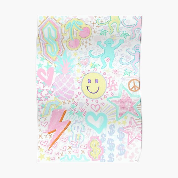 "Preppy Drawing " Poster for Sale by preppy-designzz | Redbubble