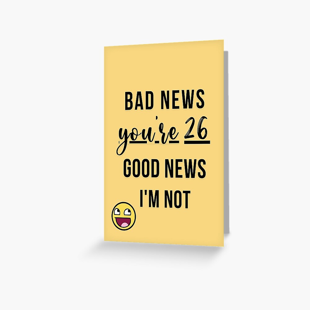 "26th Birthday Card, 26th Birthday Card For Him, 26th Birthday Gift For ...