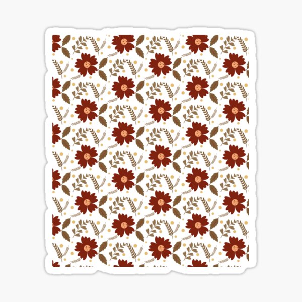 "pattern flower" Sticker for Sale by noor121 | Redbubble