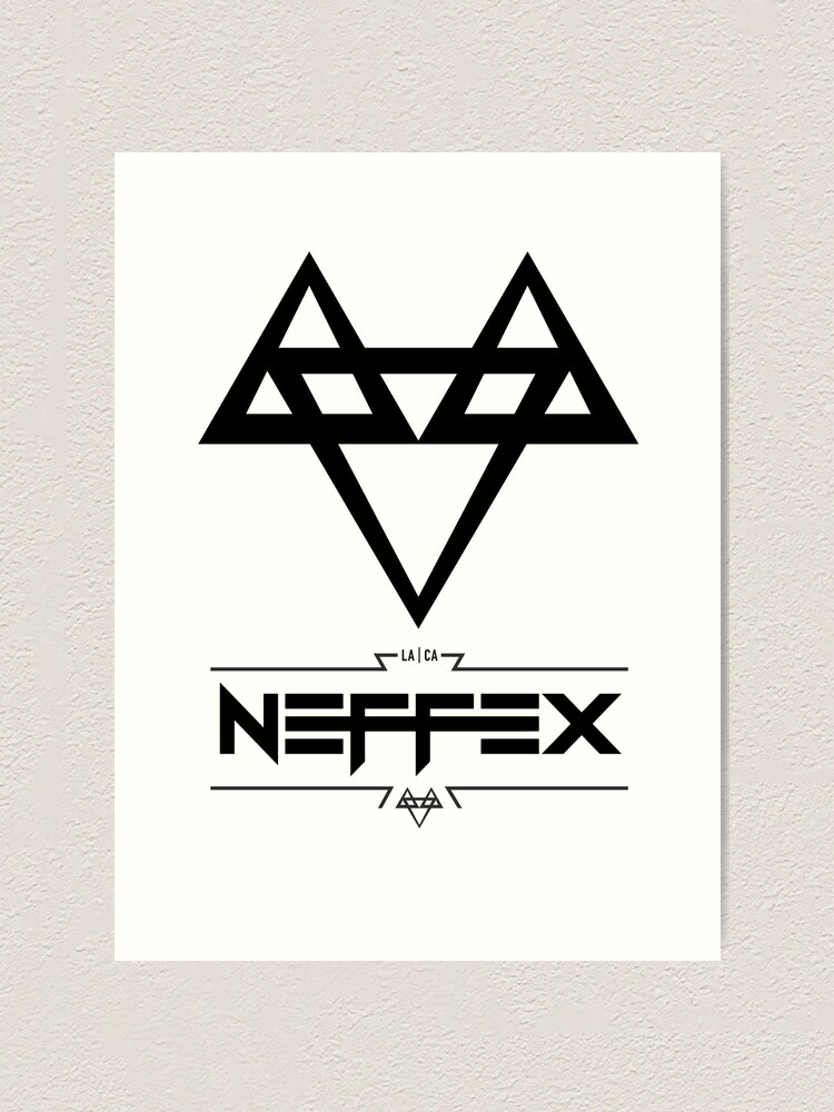 "NEFFEX Beide Logos Schwarz 2" Kunstdruck von Neffex | Redbubble