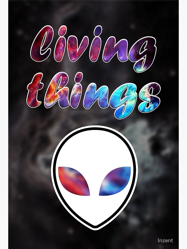 "Living Things! - Alien Face" Poster for Sale by Inzent | Redbubble