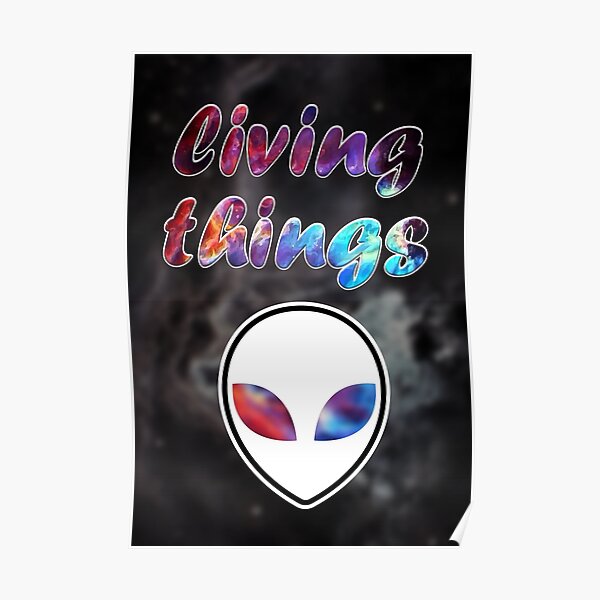"Living Things! - Alien Face" Poster for Sale by Inzent | Redbubble