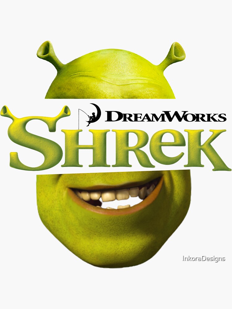 "Shrek Pun face" Sticker for Sale by ArtworkTrande22 | Redbubble