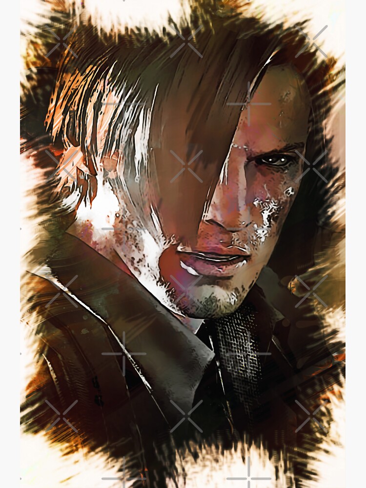 "Leon S. Kennedy - RESIDENT EVIL" Sticker for Sale by Naumovski | Redbubble