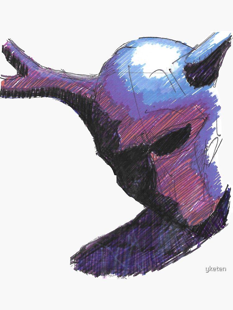 "Drawings of A Manic" Sticker for Sale by yketen | Redbubble