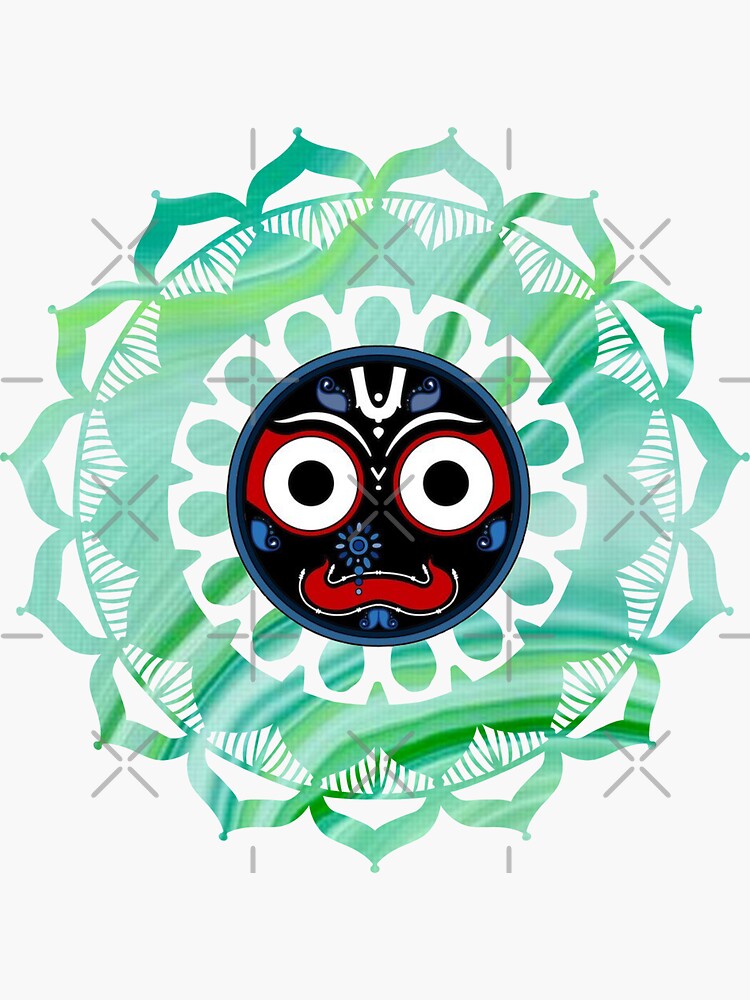 "Jagannath jai Jagannath lord Jagannath " Sticker for Sale by Krishnavi ...