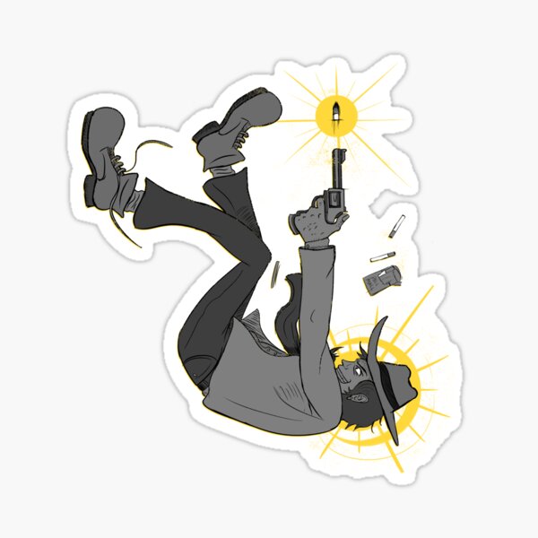 "Flying Magnum" Sticker for Sale by JesseBuckArt | Redbubble