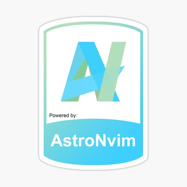 "Powered by AstroNvim | neovim config" Sticker for Sale by typo-n ...