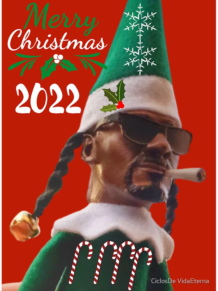 "Snoop Dogg, Christmas 2022" Sticker for Sale by thanksgracias | Redbubble
