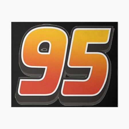 "Lightning McQueen Cars 95" Art Board Print for Sale by Cutelovely96 ...