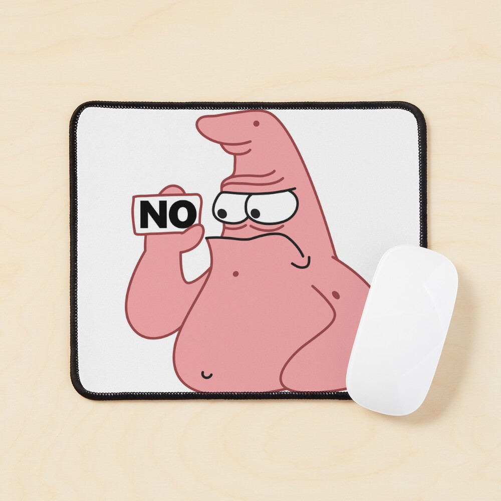 "Patrick Star NO Meme" Sticker for Sale by IceyDel | Redbubble