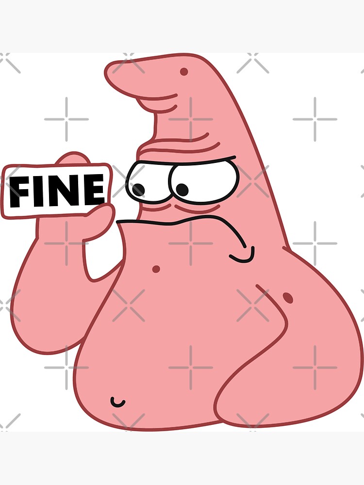 Patrick Star Meme Em Branco Blessed Patrick Star Photographic Print