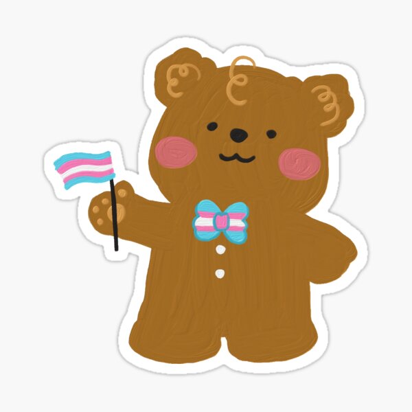 "Transgender Bear" Sticker for Sale by WaterFrogE | Redbubble