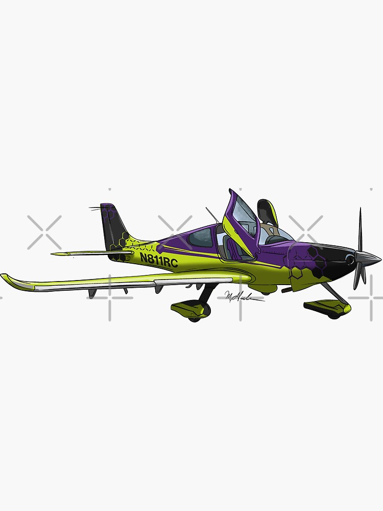 "Cirrus SR-22 N811RC" Sticker for Sale by Statepallets | Redbubble