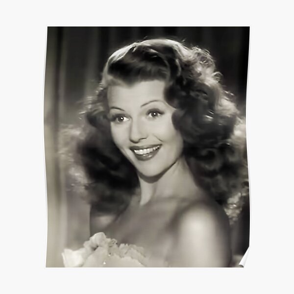 "Rita Hayworth" Poster for Sale by CulturePopPop | Redbubble