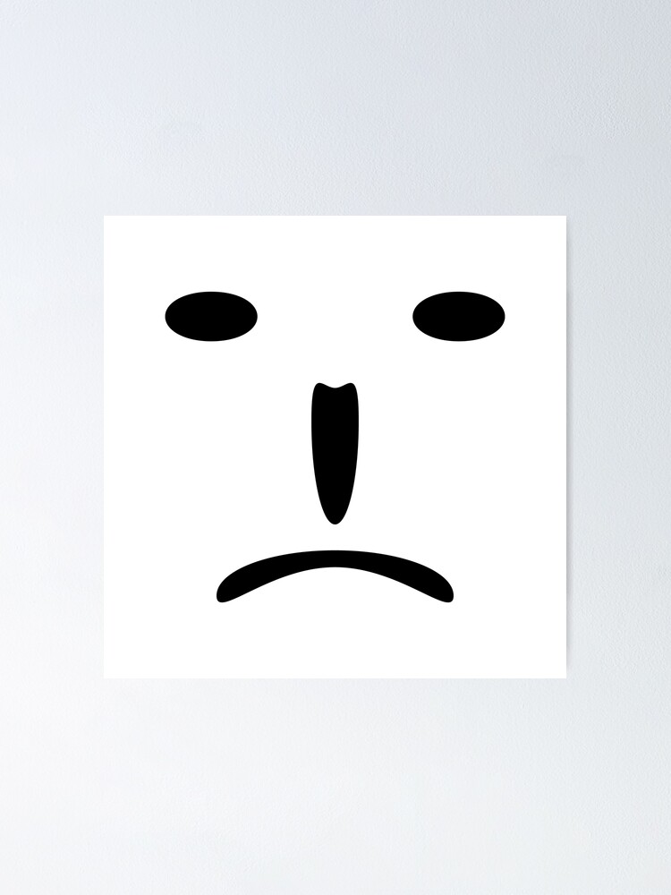 "Sad face silhouette" Poster for Sale by enflow | Redbubble