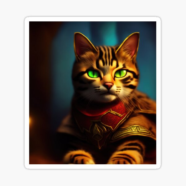 "Retro Pawladin - World of Meowcraft - 023" Sticker for Sale by ...