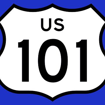 "US Route 101 Sticker" Sticker for Sale by deanworld | Redbubble