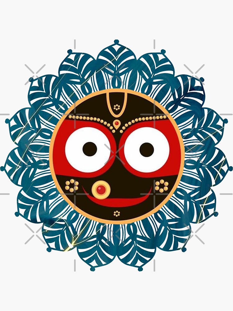 "Jagannath jai Jagannath lord Jagannath " Sticker for Sale by Krishnavi ...