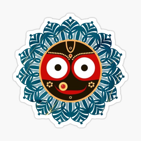 "Jagannath jai Jagannath lord Jagannath " Sticker for Sale by Krishnavi ...
