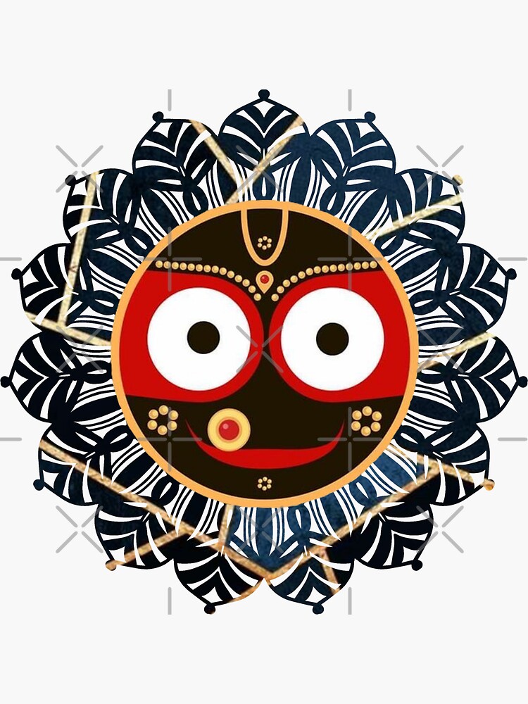 "Jagannath jai Jagannath lord Jagannath " Sticker for Sale by Krishnavi ...