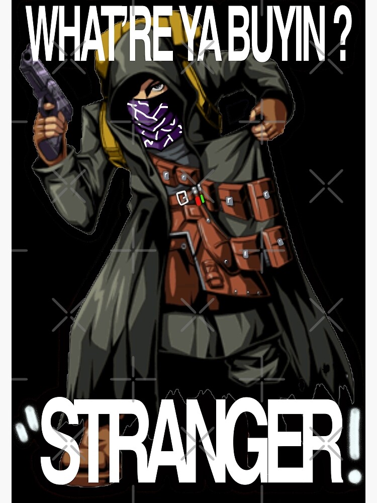 "Resident Evil 4 Merchant (Quotes # 5) (Black OutLine)" Art Print for ...