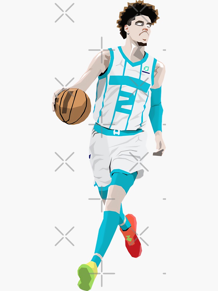 "LaMelo Ball 2 Art" Sticker for Sale by TimLargen12 | Redbubble