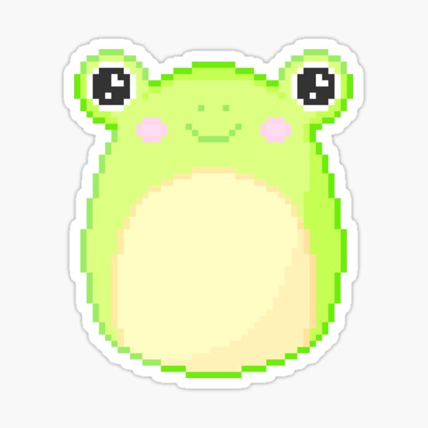 "Pixel Frog Squishmallow " Sticker for Sale by summarineu | Redbubble