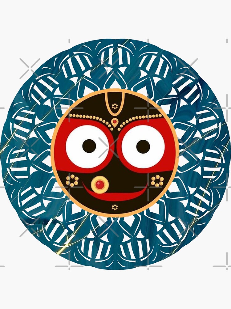 "Jagannath jai Jagannath lord Jagannath " Sticker for Sale by Krishnavi ...