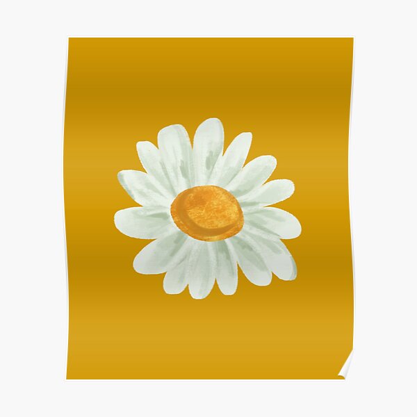 "Single Daisy" Poster for Sale by RamnLiondesign | Redbubble