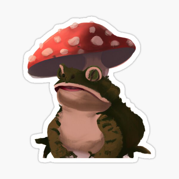 "Toadstool" Sticker for Sale by DollyArtwork | Redbubble