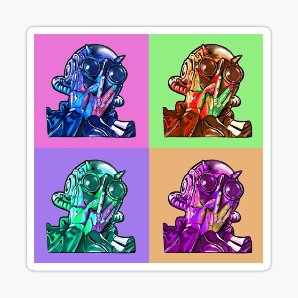 "ghoul 4 colors" Sticker for Sale by CitrusRock17 | Redbubble