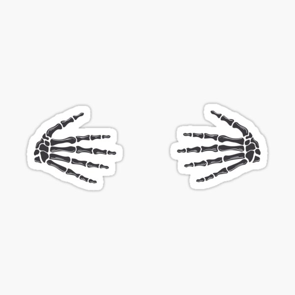 "Skeleton hands " Sticker for Sale by PerezStoreArt | Redbubble