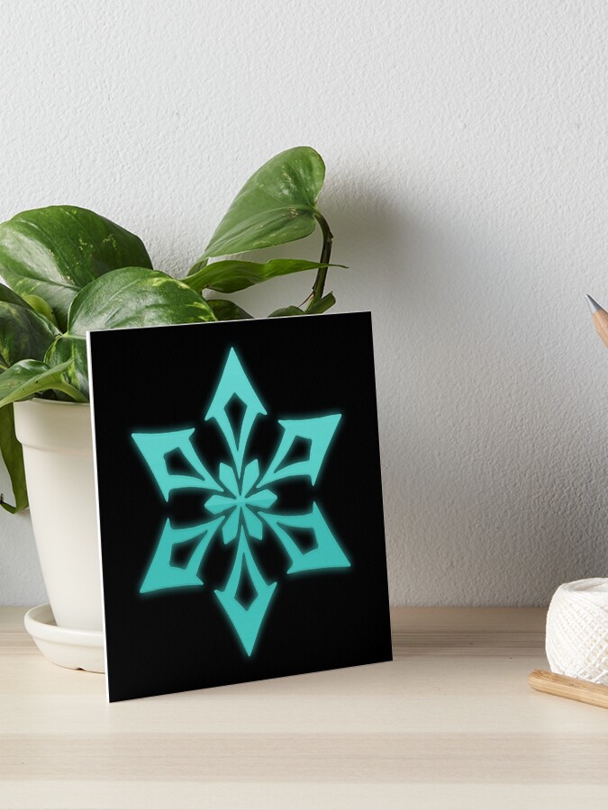 "Genshin Impact Symbol Element Cryo Ice – Snezhnaya - Vibrant Colours ...