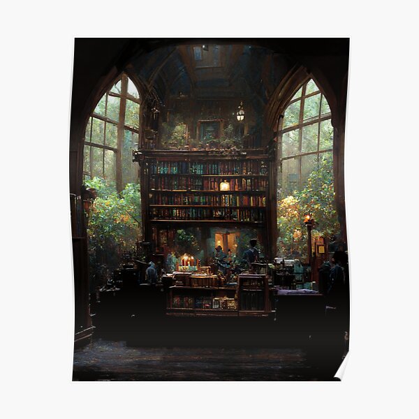"Antique Library Conservatory" Poster for Sale by LeahTT | Redbubble