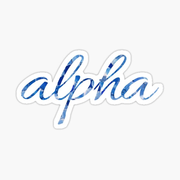 "Alpha" Sticker for Sale by ashlynkloda | Redbubble